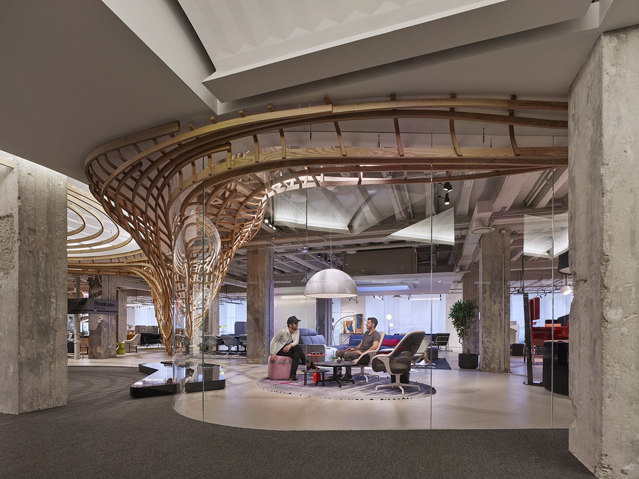 Steelcase Showroom - Showroom Lighting Designer - One Lux Studio